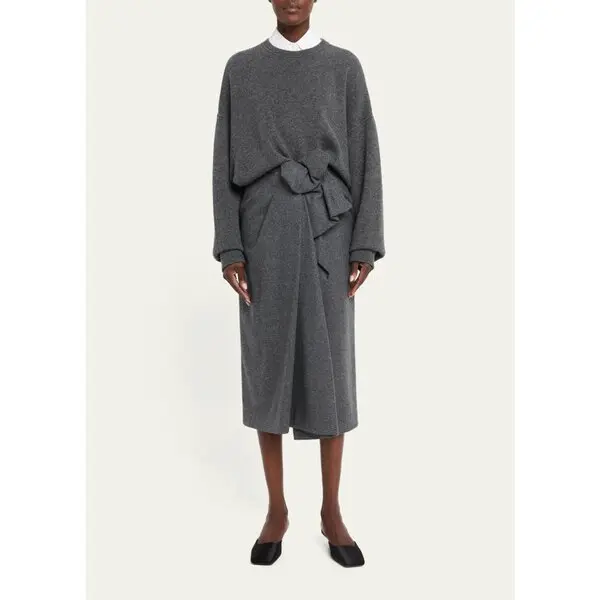 Michael Kors Drop Shoulder Cashmere-blend Sweatshirt