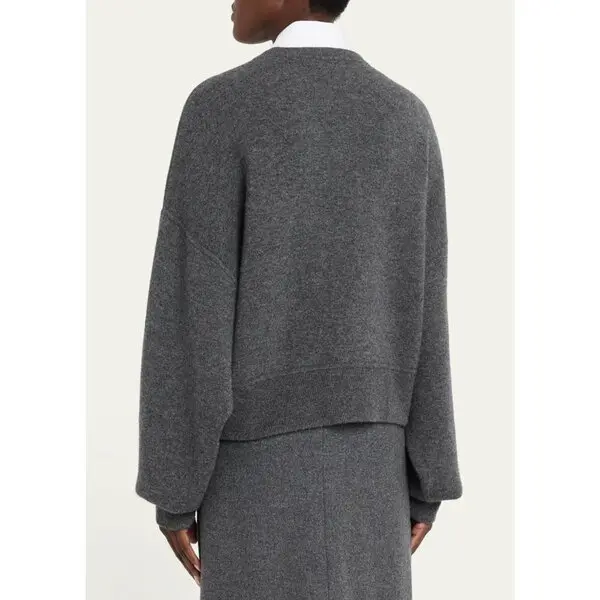 Michael Kors Drop Shoulder Cashmere-blend Sweatshirt