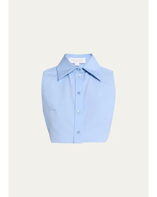 Michael Kors Point-collar Cotton Poplin Dickey