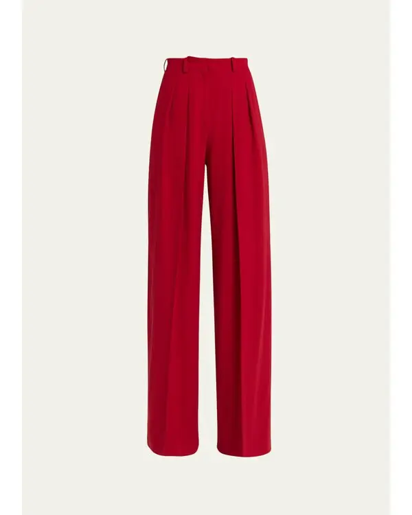 Michael Kors Pleated Wide-leg Trousers