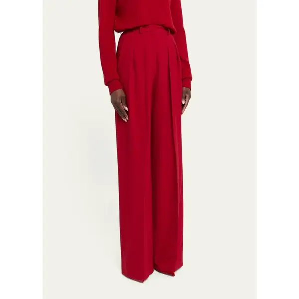 Michael Kors Pleated Wide-leg Trousers