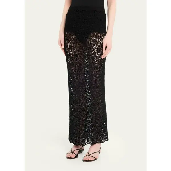 NILI LOTAN Nika Knitted Maxi Skirt