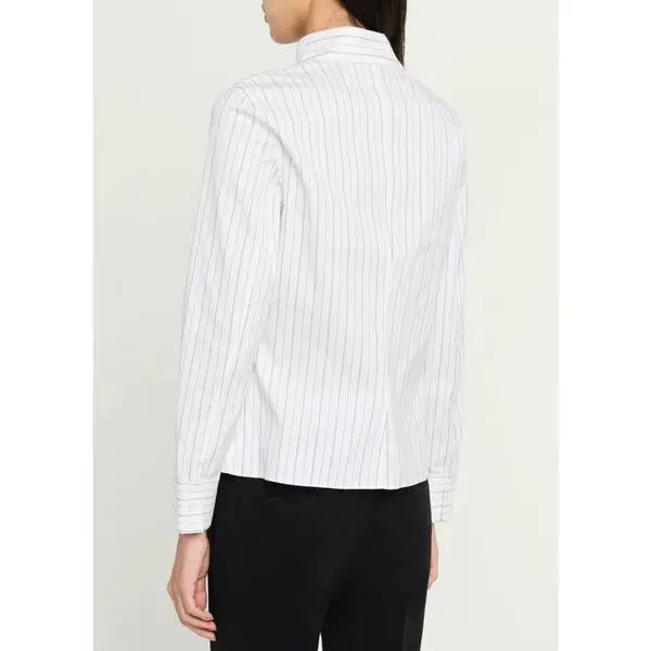 Theory Pinstriped Tailored Shirt - Bkmu