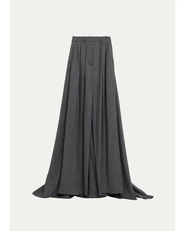 Michael Kors Opera Wide-leg Stretch Wool Trousers
