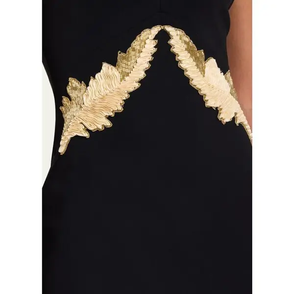 Chiara Boni La Petite Robe Yanar Beaded Mermaid Halter Gown