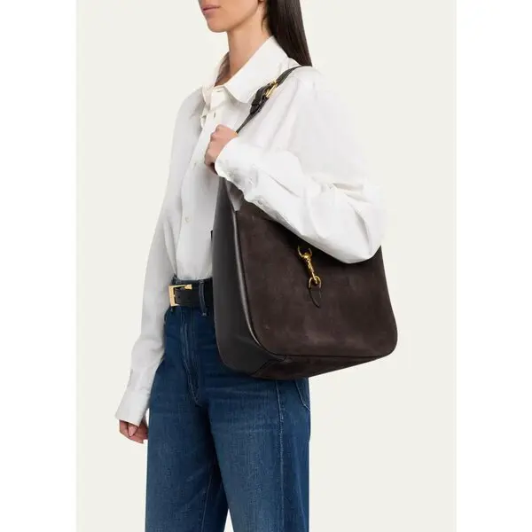 NILI LOTAN Anita Suede & Leather Shoulder Bag