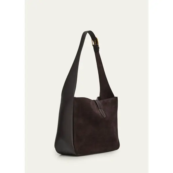 NILI LOTAN Anita Suede & Leather Shoulder Bag