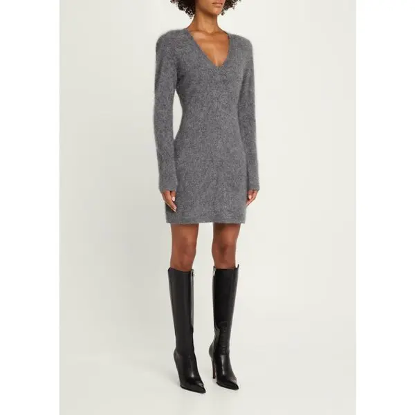 TOCCIN Sara Brushed Cashmere Mini Sweater Dress