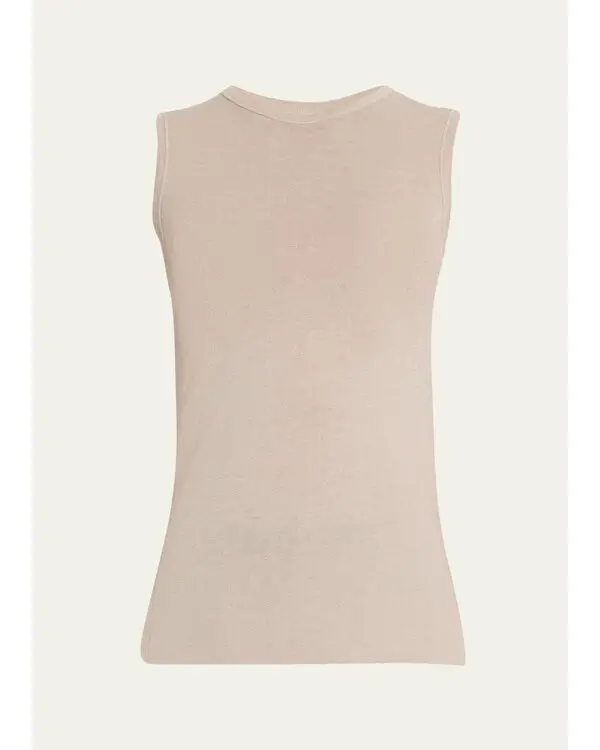 Majestic Filatures Cashmere Crewneck Tank Top - Desert