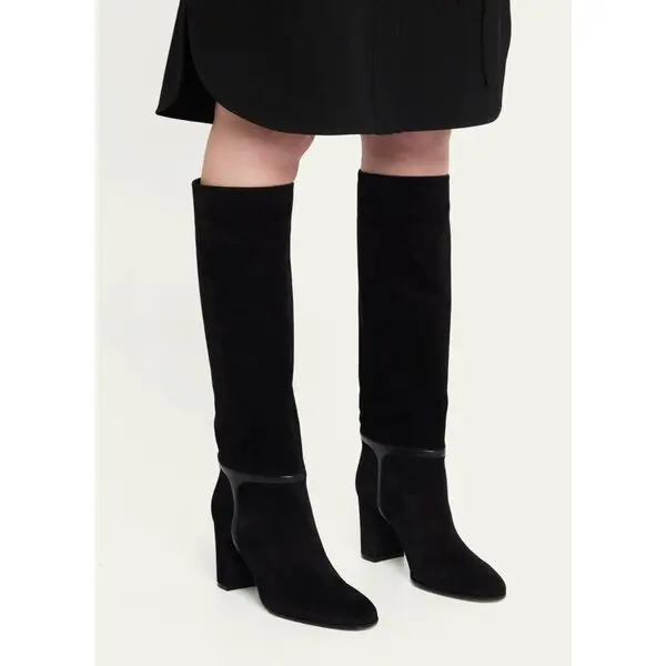 GIANVITO ROSSI 70mm Suede Knee-high Boots