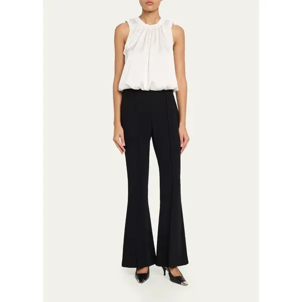Cinq À Sept Peia Satin Bubble Top - Ivory
