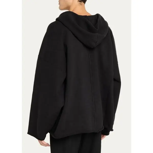 Rick Owens Cotton Oversized Kaftan Hoodie