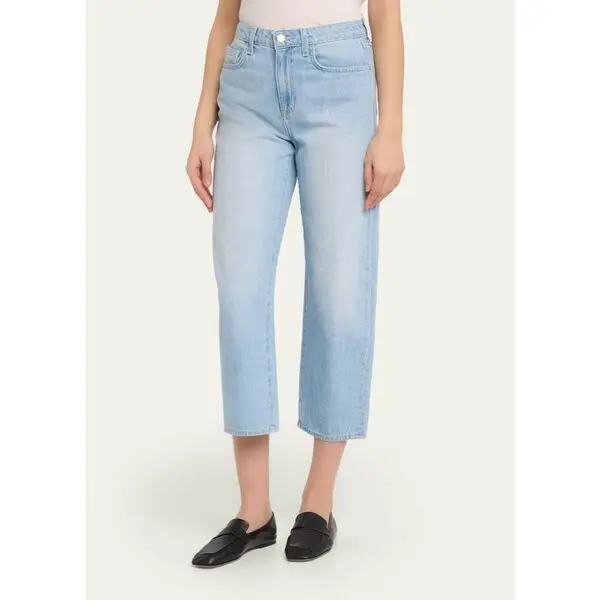 L'Agence Mallis High-rise Bow-leg Jeans