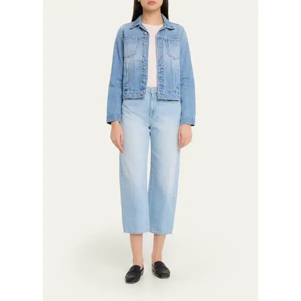L'Agence Mallis High-rise Bow-leg Jeans