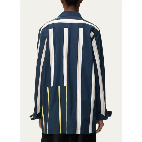 Loewe Stripe Paneled Button-down Shirt