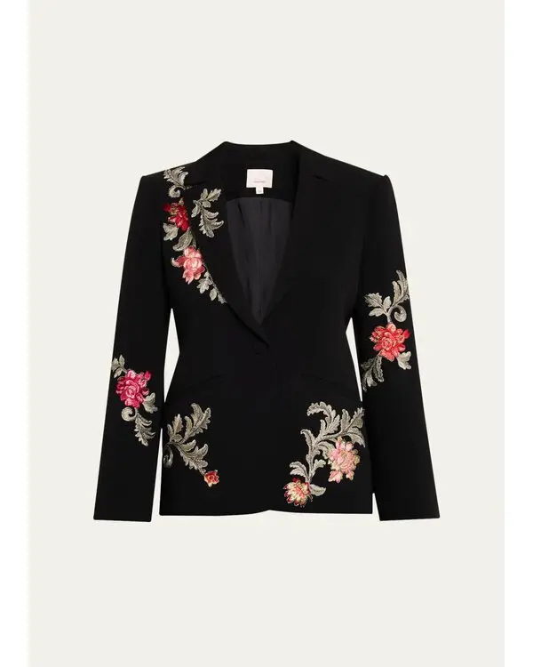 Cinq À Sept Karlie Rococo Embroidered Blazer
