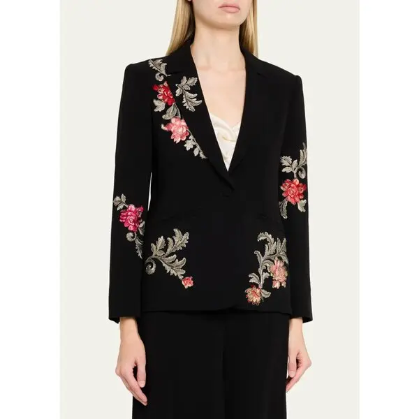 Cinq À Sept Karlie Rococo Embroidered Blazer