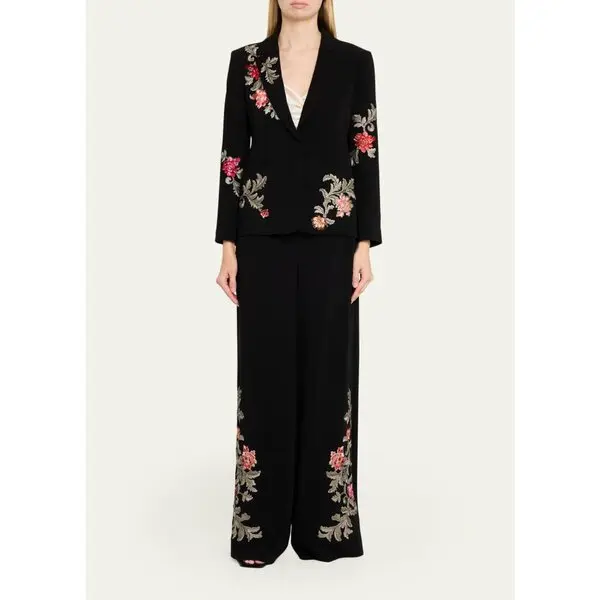 Cinq À Sept Karlie Rococo Embroidered Blazer