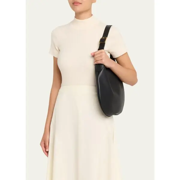 NILI LOTAN Jagger Leather Shoulder Bag