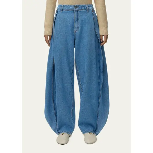 Loewe Flared Side And Back Relaxed Jeans
