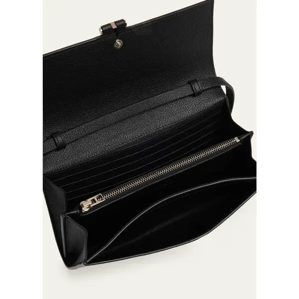 TOM FORD Hanging T Grain Leather Wallet On Strap