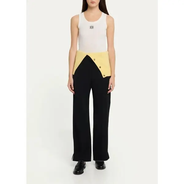 Loewe Removable-flap Wool-cotton Trousers