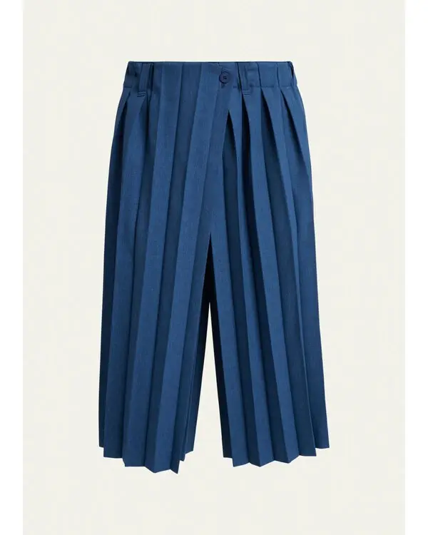 Issey Miyake Edge Ensemble Pleated Trousers