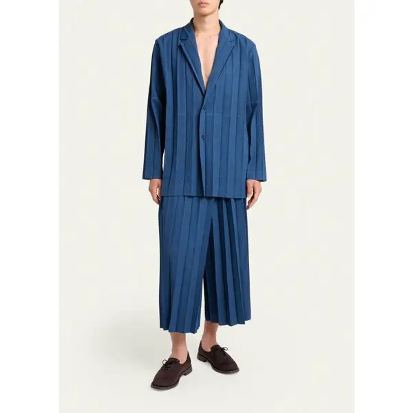 Issey Miyake Edge Ensemble Pleated Trousers