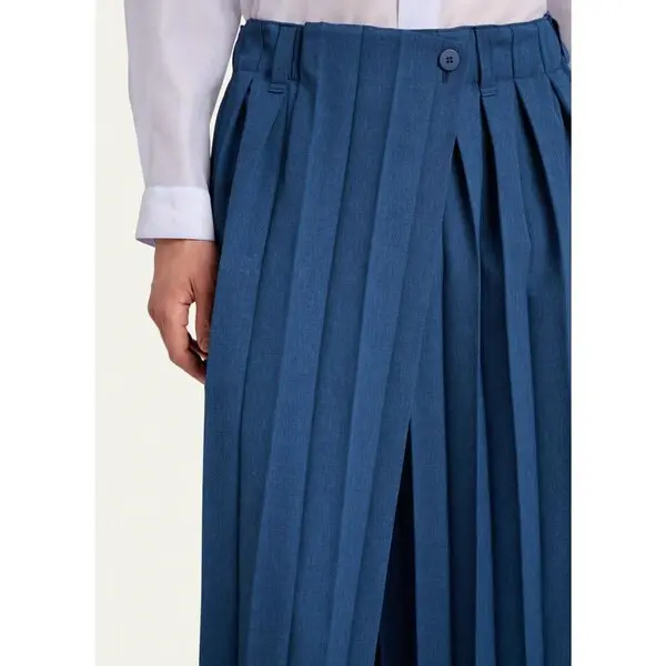 Issey Miyake Edge Ensemble Pleated Trousers