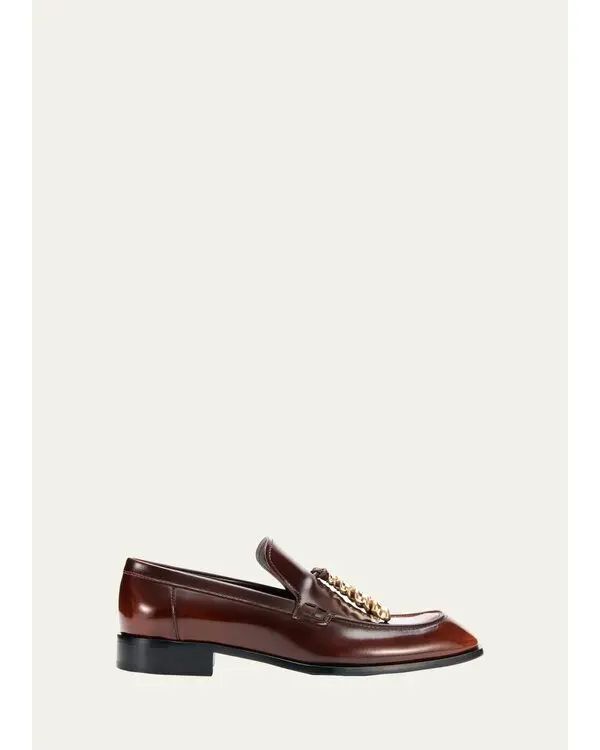 Loewe Edge Leather Loafers