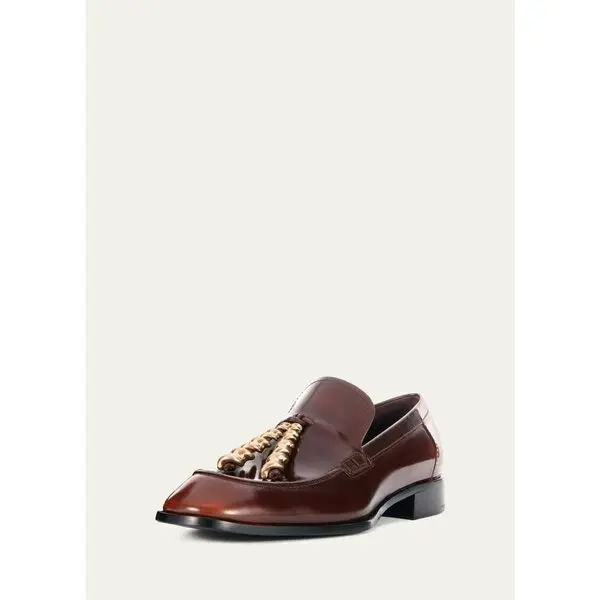 Loewe Edge Leather Loafers