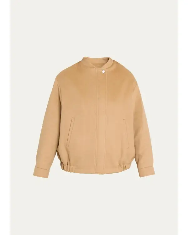 Cinzia Rocca Short Collarless Bomber Jacket