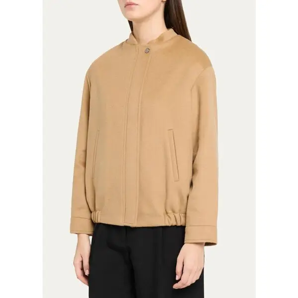 Cinzia Rocca Short Collarless Bomber Jacket