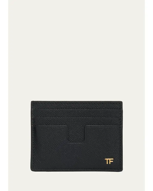 TOM FORD Logo Leather Card Holder