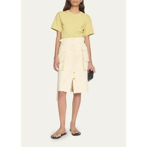 Ossou Glen Knee-length Cargo Skirt