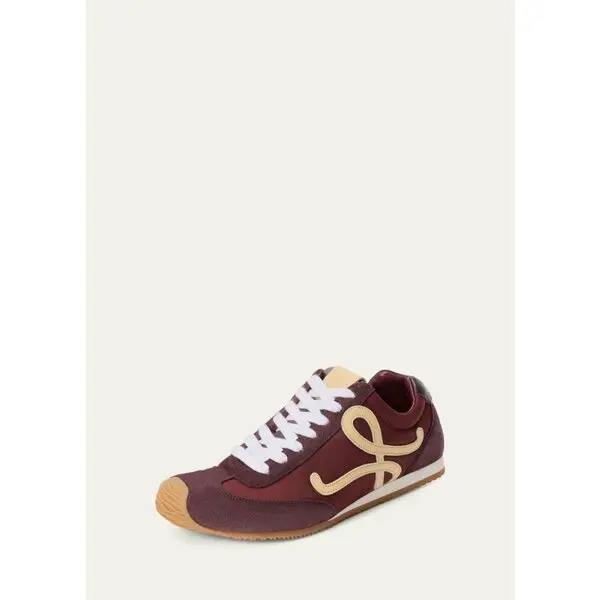 Loewe Ballet Runner 2 Nylon And Suede Sneakers