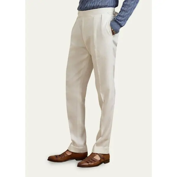 Ralph Lauren Purple Label Gregory Hand-tailored Linen Trousers