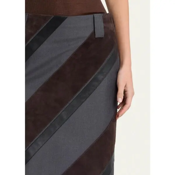 Versace Paneled Midi Skirt