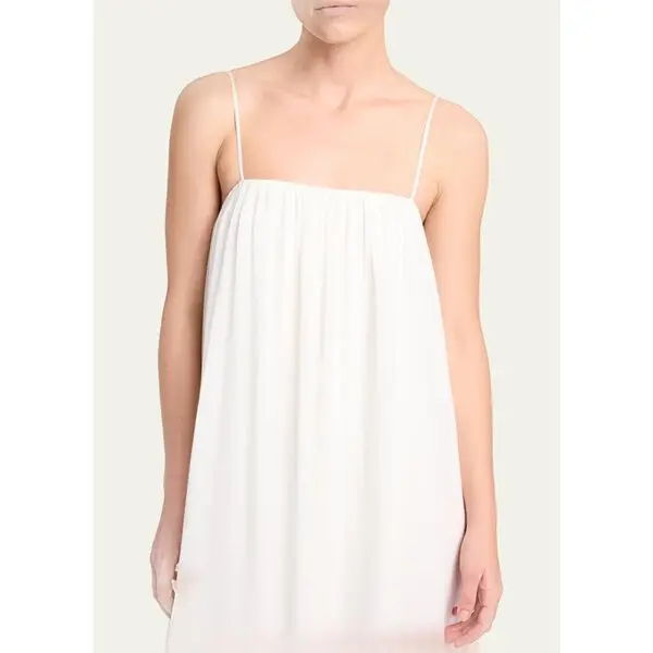 TWP Shirred Column Maxi Dress