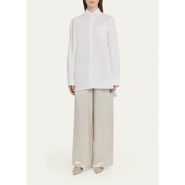 Maria Mcmanus Oversized Long-sleeve Tunic Shirt