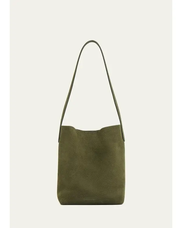MANSUR GAVRIEL Everyday Cabas Small Suede Shoulder Bag - Algae