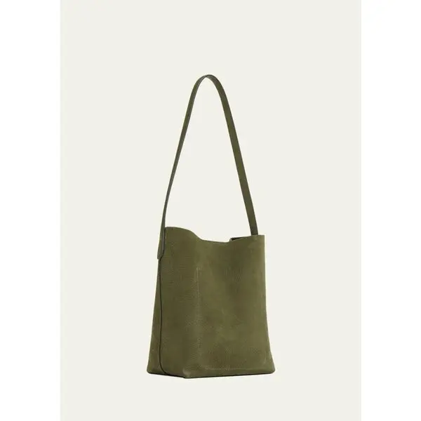 MANSUR GAVRIEL Everyday Cabas Small Suede Shoulder Bag - Algae