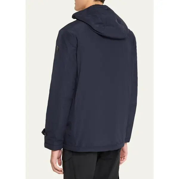 Moncler Evrine Hooded Down Parka - Navy