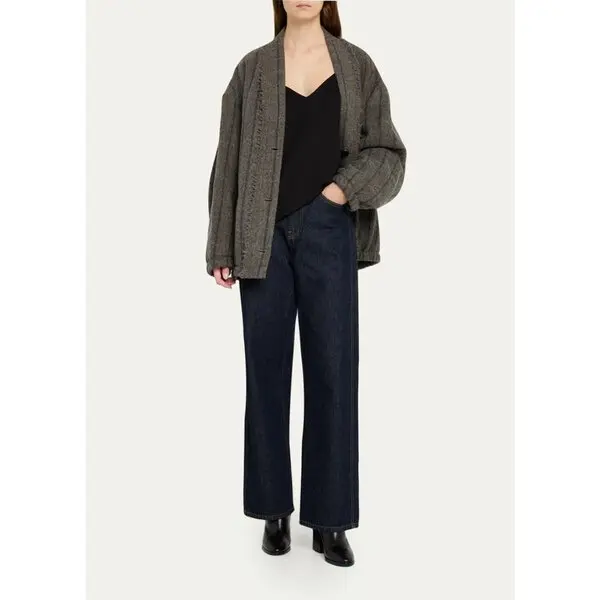 R13 Striped Virgin Wool Cardigan