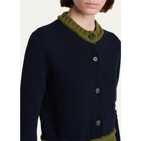 Marni Wool-blend Contrast-trim Cardigan