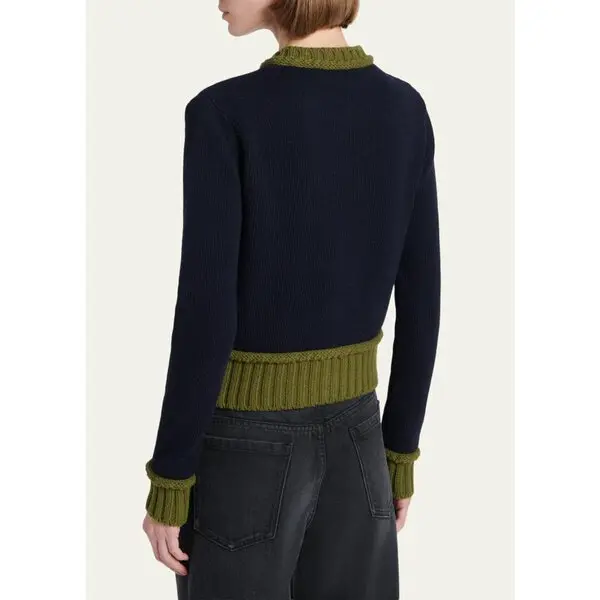 Marni Wool-blend Contrast-trim Cardigan