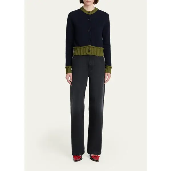 Marni Wool-blend Contrast-trim Cardigan
