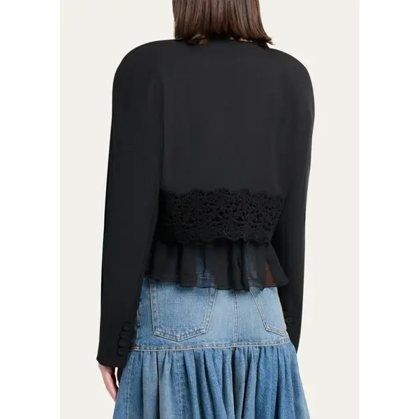 Chloé Lower Impact Wool Grain De Poudre Jacket