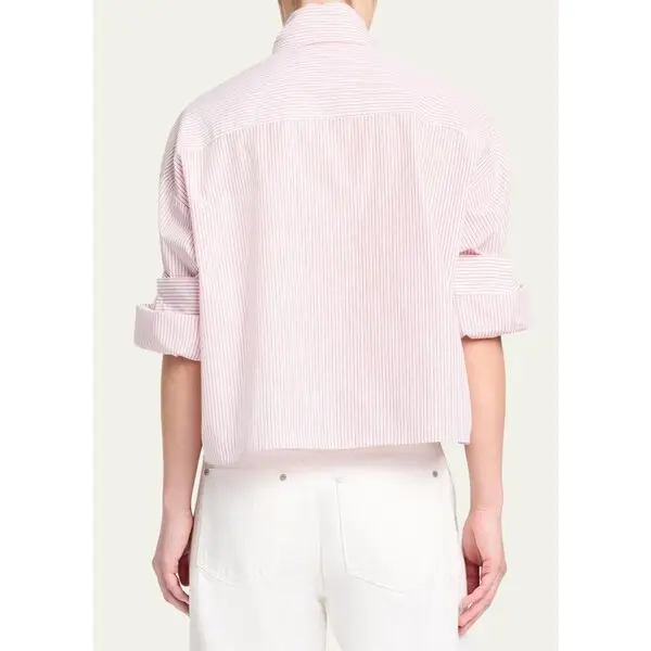 TWP Tie One On Striped Button-front Shirt