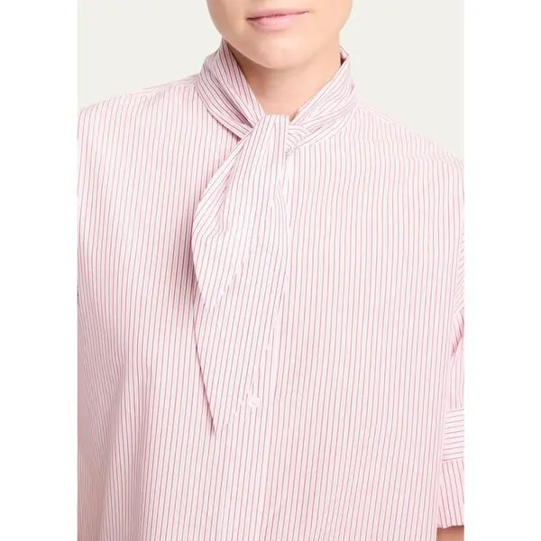 TWP Tie One On Striped Button-front Shirt